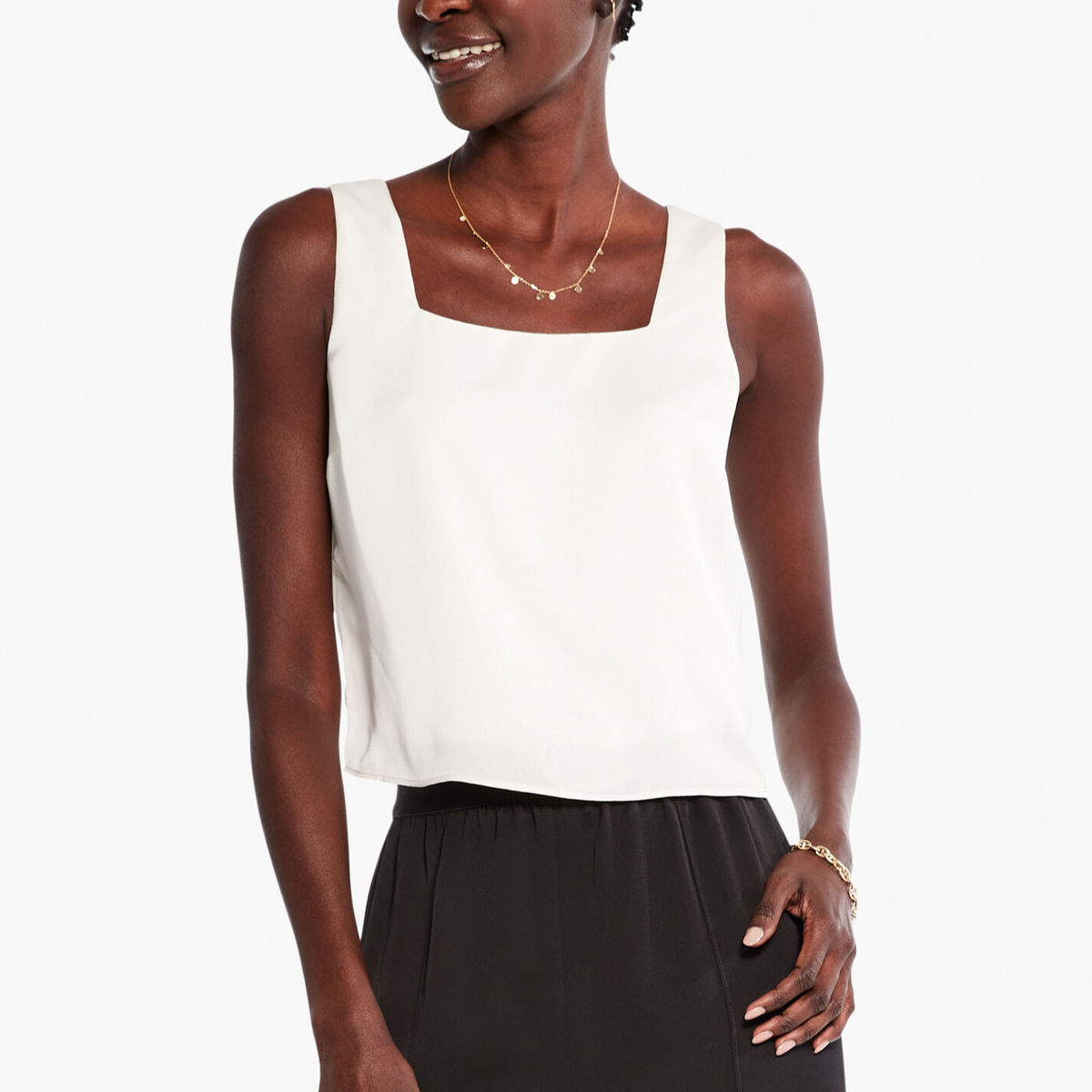 Statement Set Tank - Cream – Shoptiques