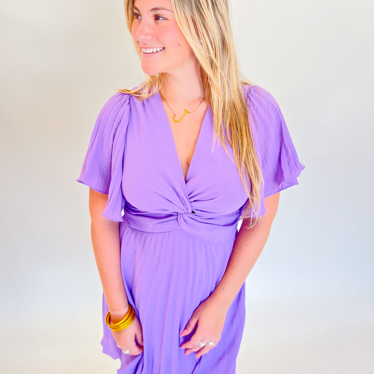 "Stacey" Pleated Mini Dress – Shoptiques