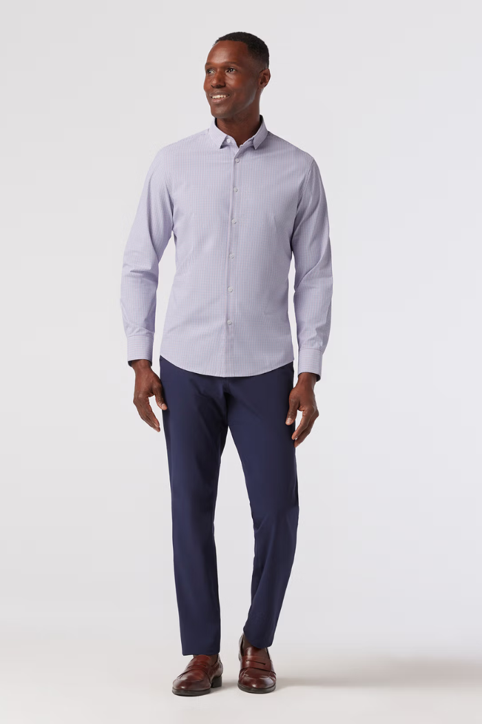 Leeward No Tuck Dress Shirt- Red Clay Aaron Plaid – Shoptiques