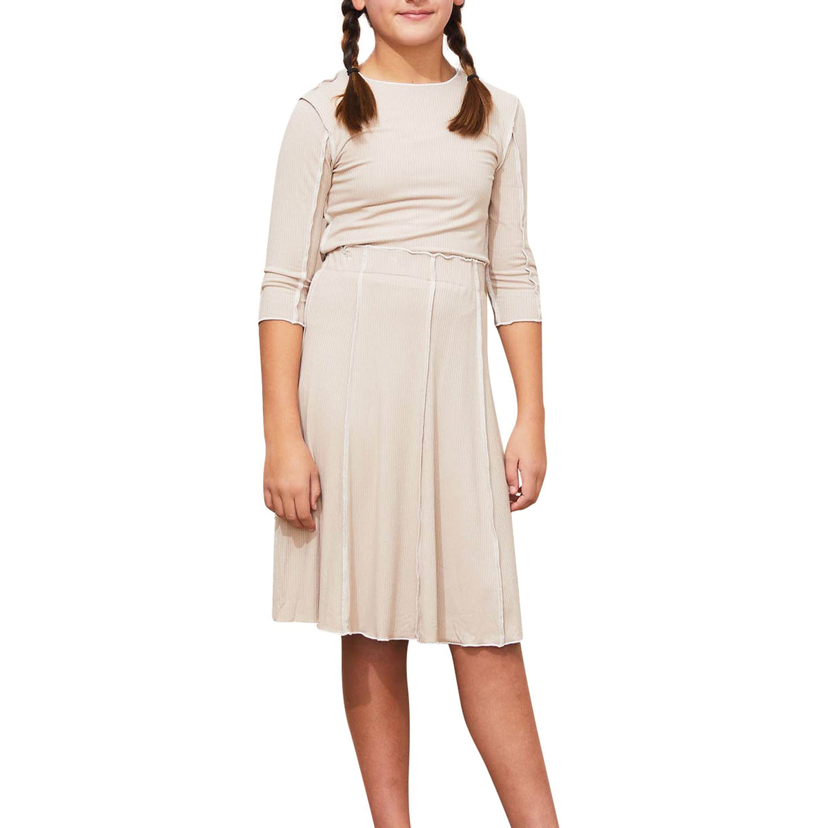 Jay Basics Blakely Ribbed Panel Skirt – Shoptiques