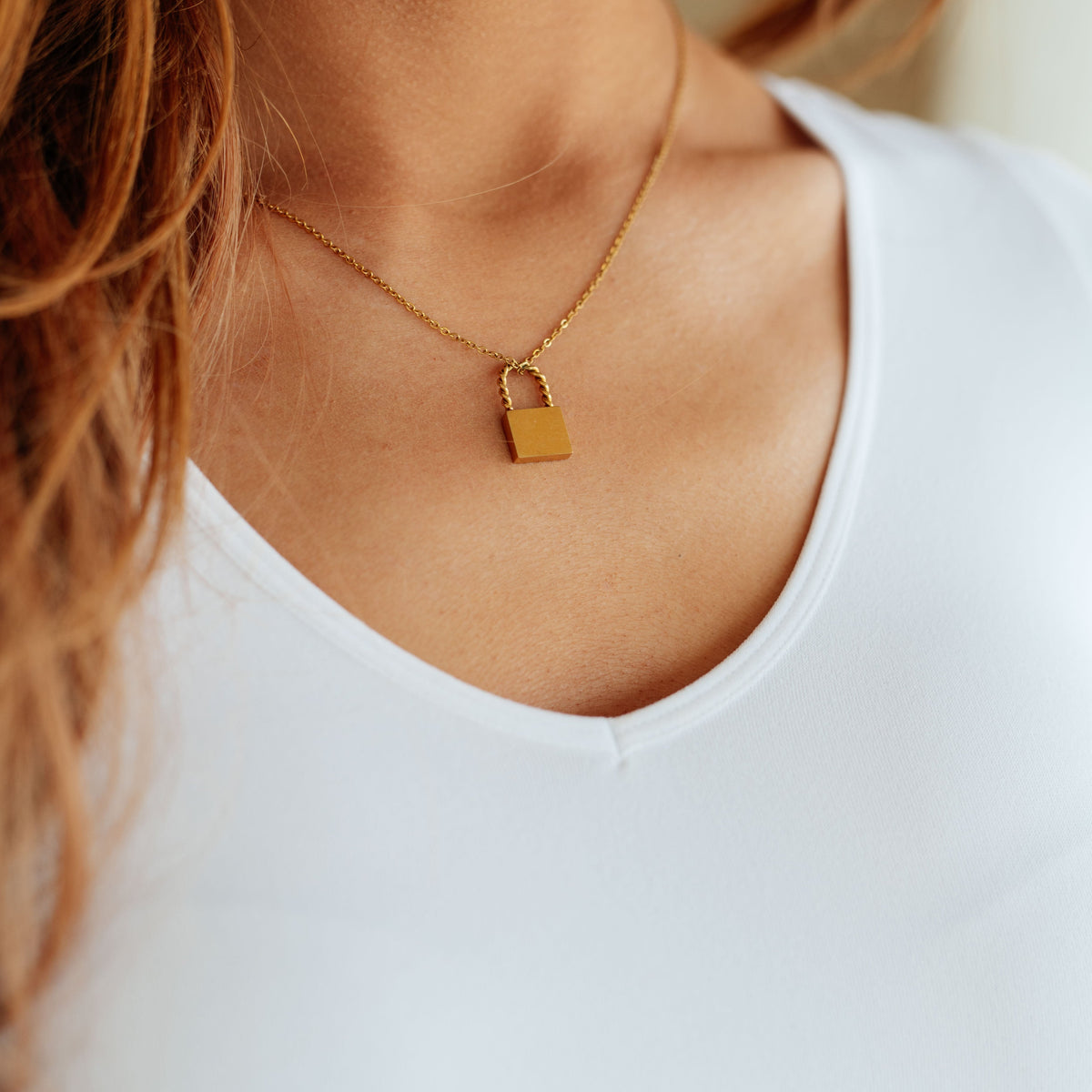 Lock it Up Lock Pendant Necklace (Online Exclusive) – Shoptiques