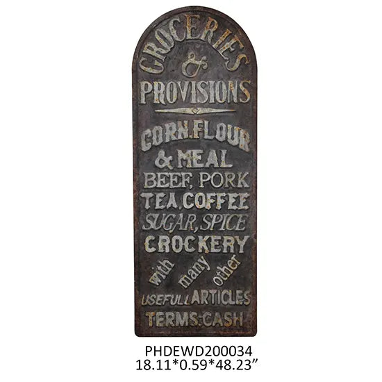 PROVISIONS METAL ADVERTISING SIGN – Shoptiques