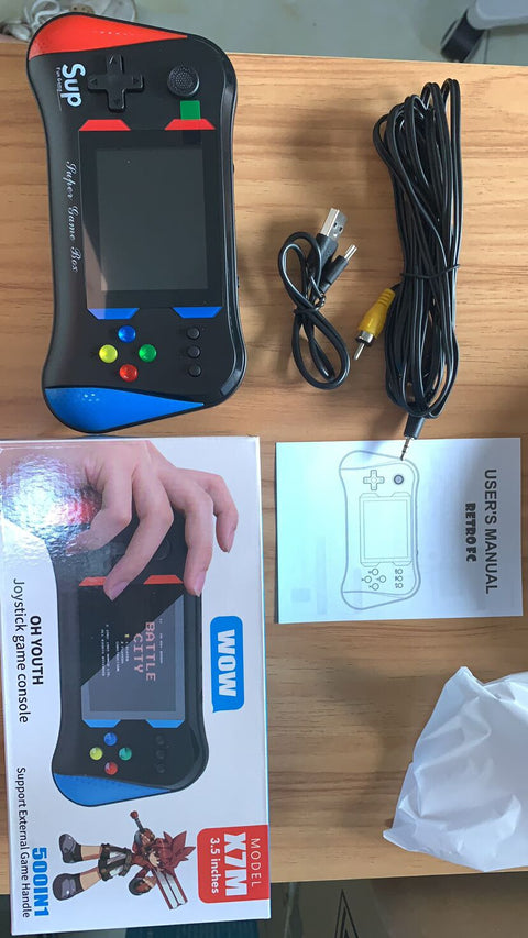 X7M Handheld Game Console With A 3.5-inch Screen For Two Players And a ...