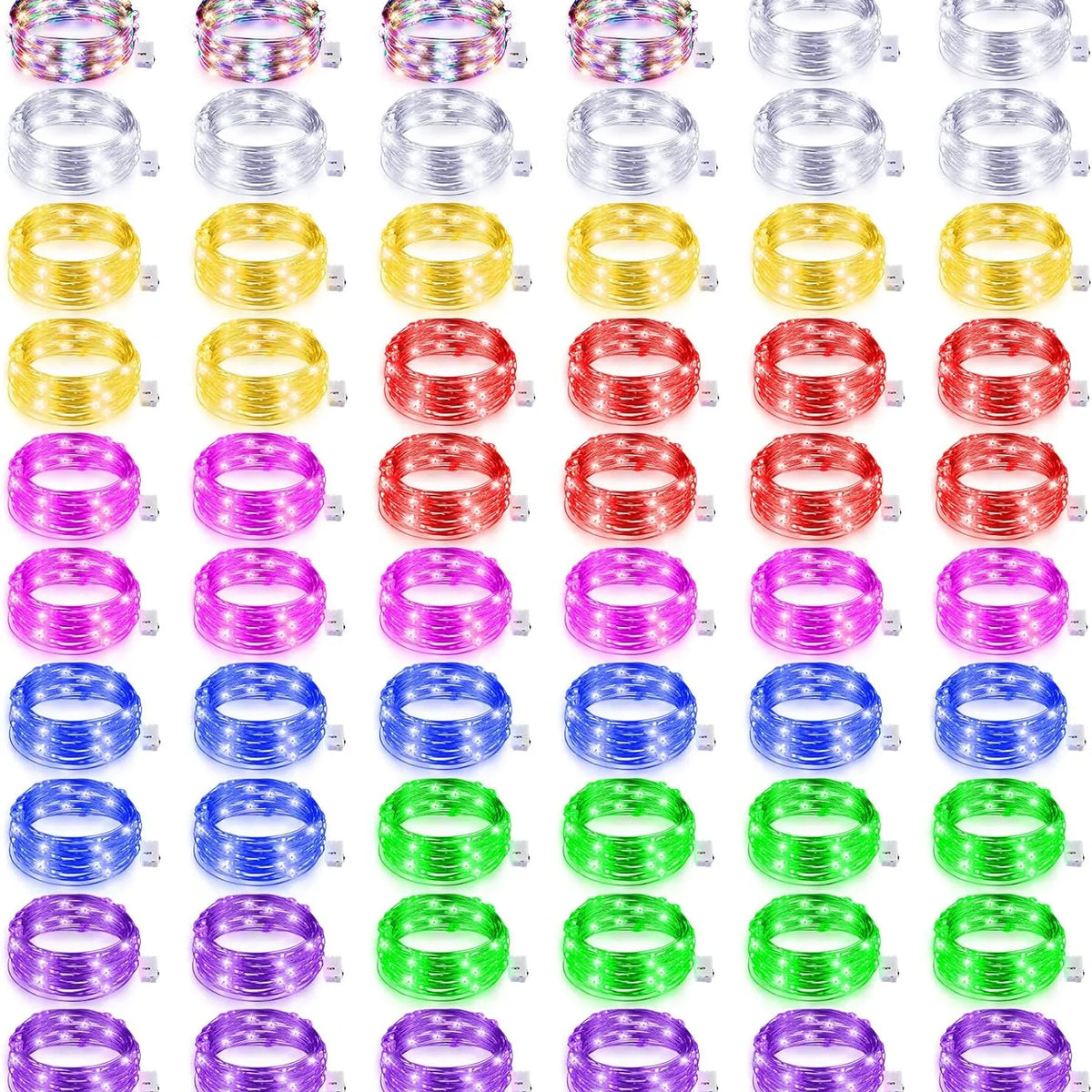 20 Pack Multi Color Fairy Lights-7 Feet With 20 LED Lights – Shoptiques