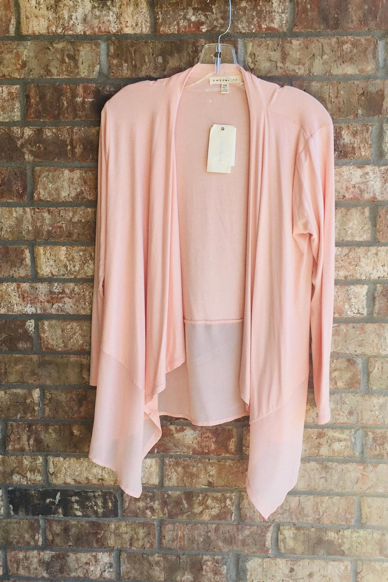 Peach High-Low Duster – Shoptiques
