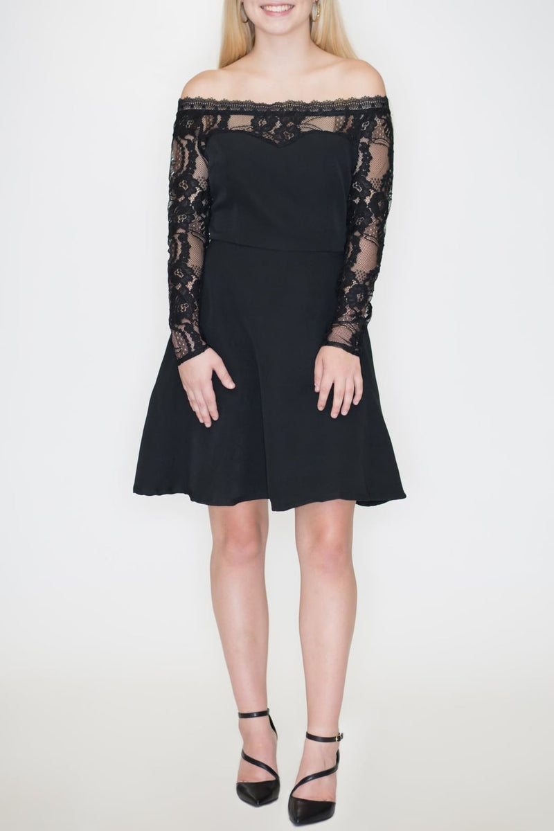 Off-Shoulder Lace Dress – Shoptiques
