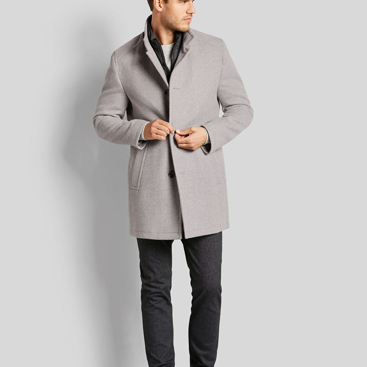Bugatti Wool Coat in Beige – Shoptiques