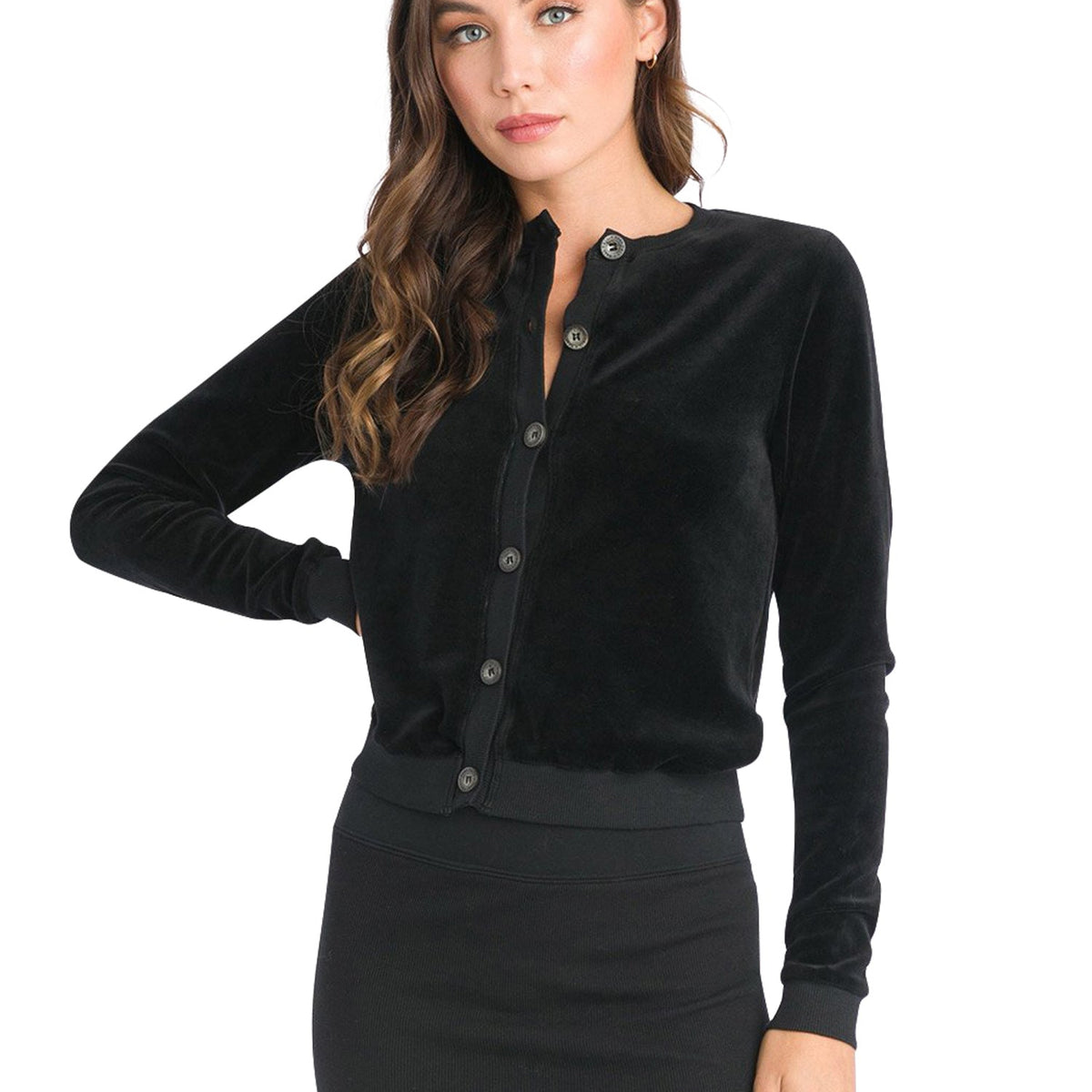 Hard Tail Velour Cardigan V-182 – Shoptiques