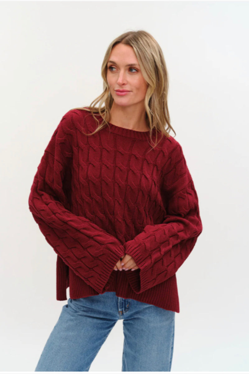 Willow Cable Knit Sweater – Shoptiques