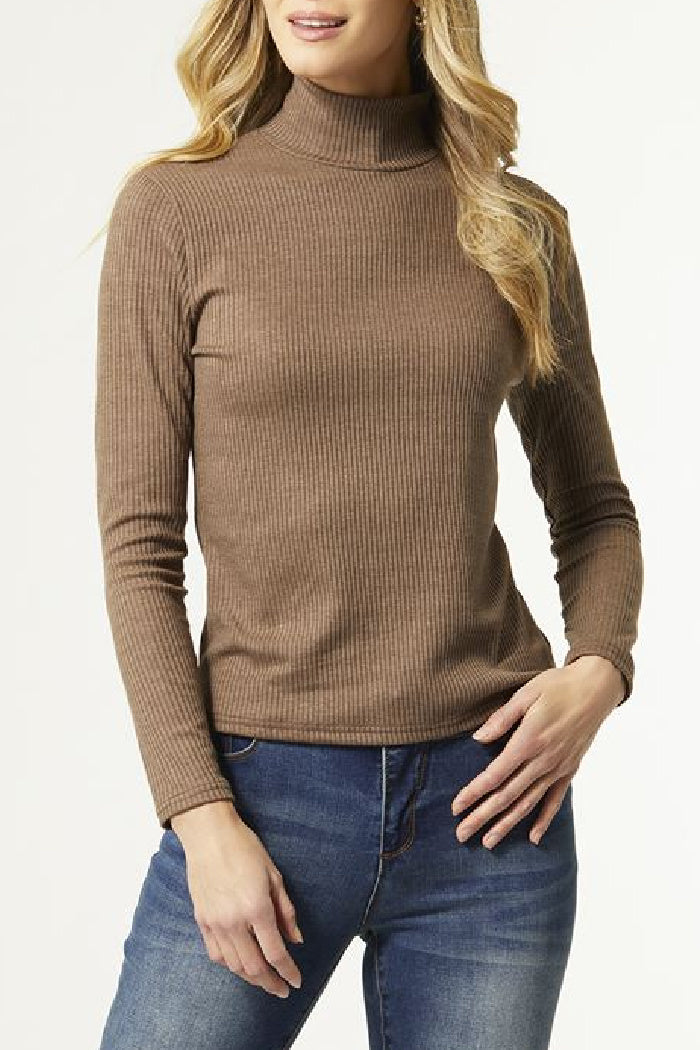 Hazel Mock Neck Top Curvy – Shoptiques