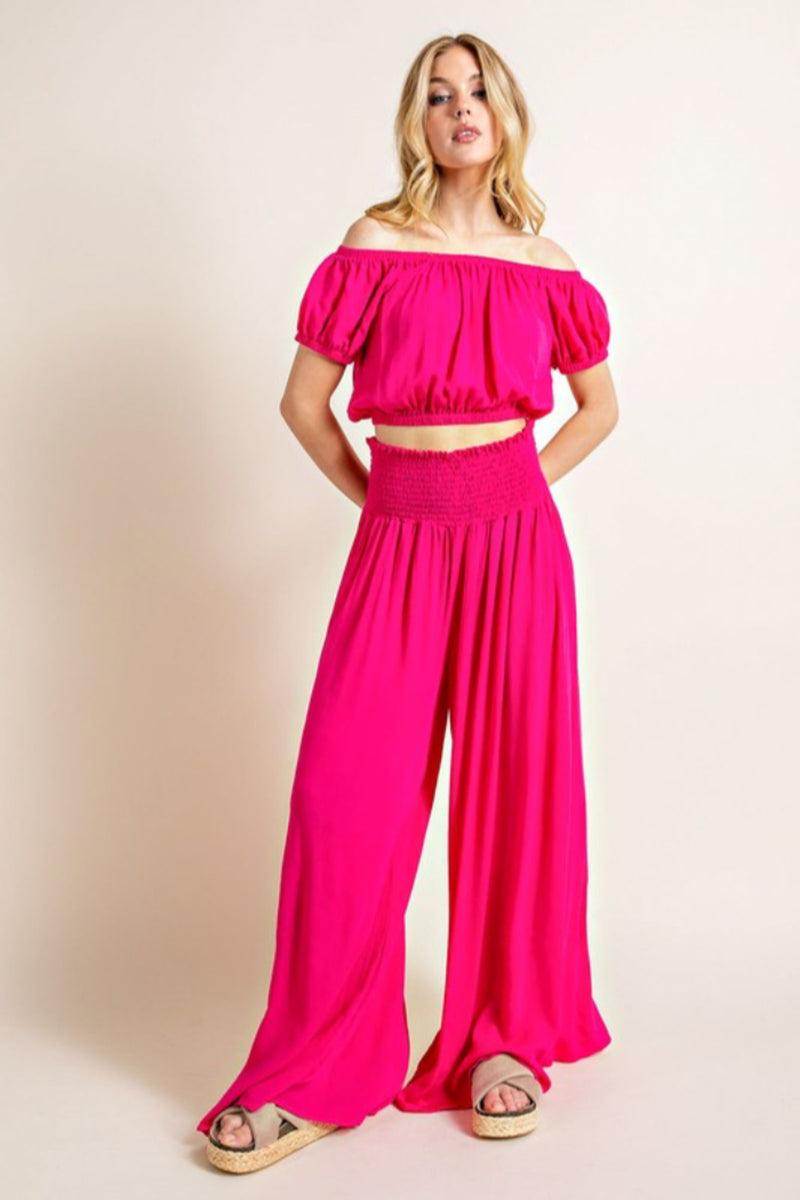 Cropped Top and Pants Set – Shoptiques