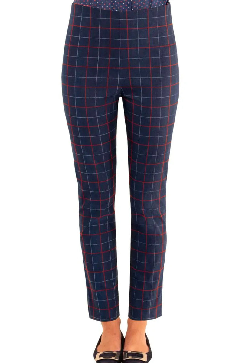 Gripeless Pull On Pants-Tattersall Classic – Shoptiques