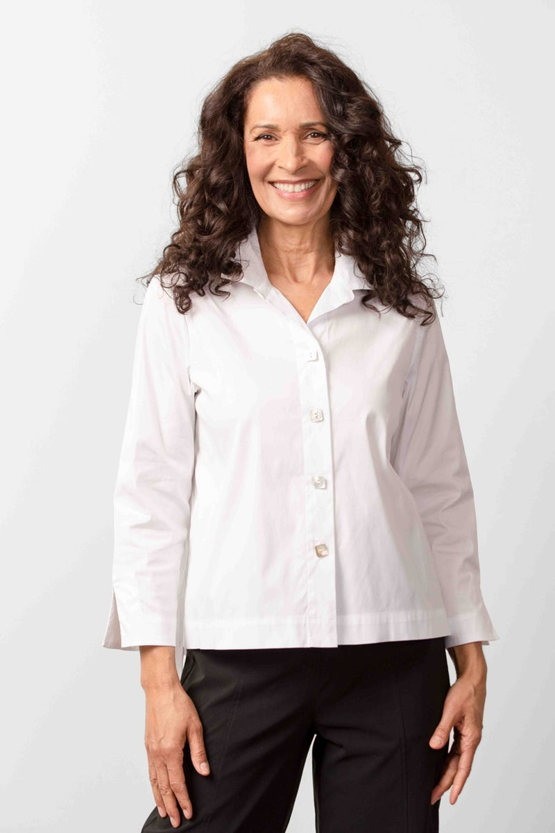 Hi-Lo White Blouse – Shoptiques